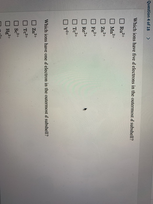 Solved How many exceptions to the standard electron | Chegg.com