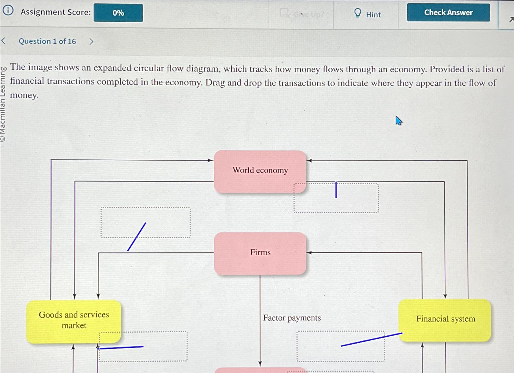 Solved Assignment Score:HintQuestion 1 ﻿of 16The image shows | Chegg.com