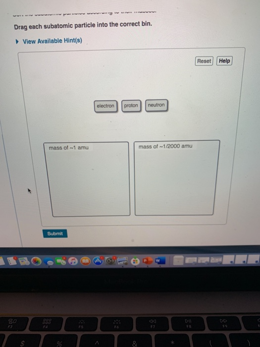 Solved www www.nry w Drag each subatomic particle into the | Chegg.com