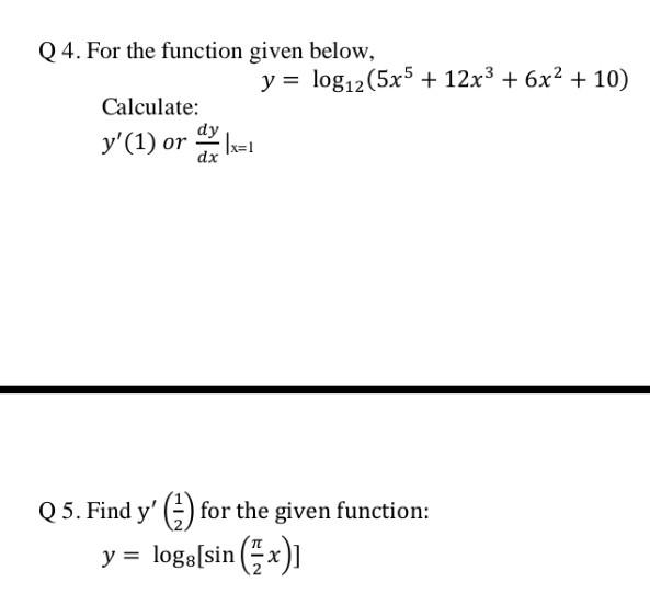 Solved Q 4. For the function given below, Calculate: | Chegg.com Solved Q 4. For the function given below, Calculate: | Chegg.com