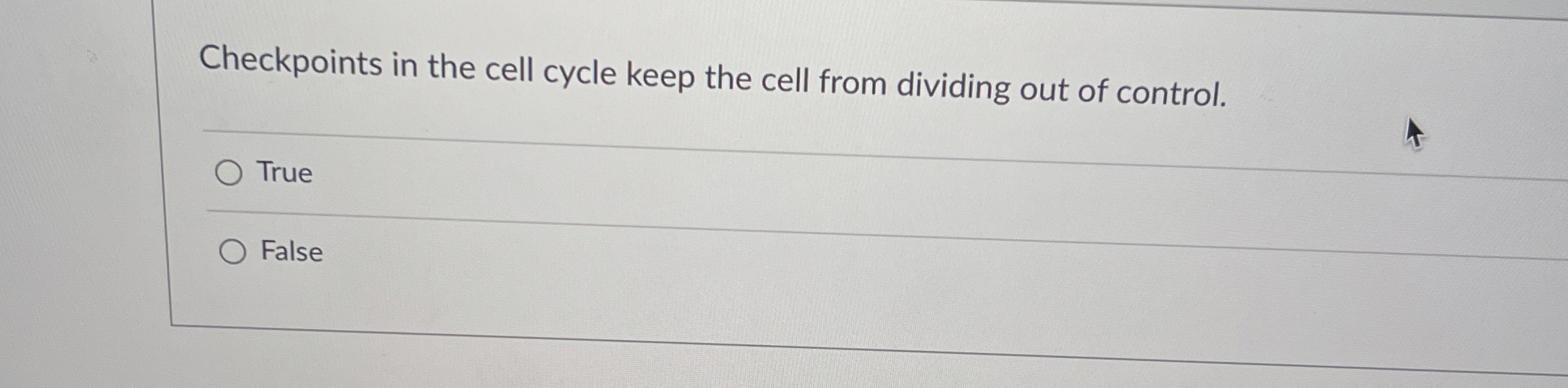 Solved Checkpoints in the cell cycle keep the cell from | Chegg.com
