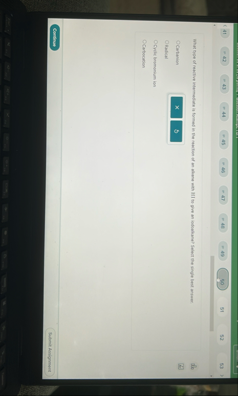 Solved 4142 46484950515253What type of reactive | Chegg.com