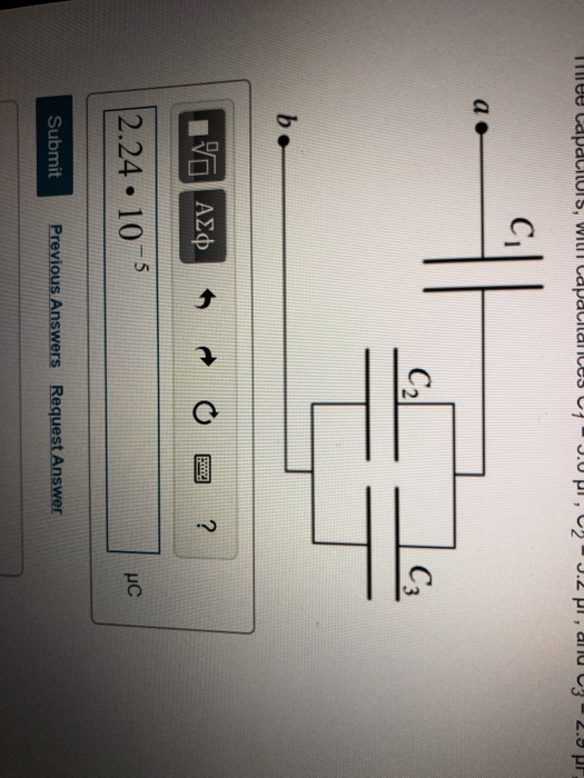 Solved Tee Capacitors, Wir capacitances Jom, 2.2 pi, al 3 - | Chegg.com