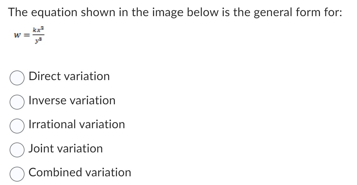 Solved The equation shown in the image below is the general | Chegg.com
