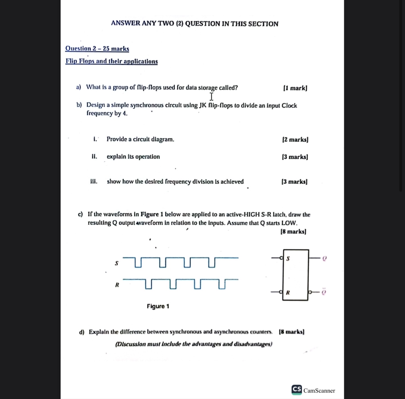Solved ANSWER ANY TWO (2) ﻿QUESTION IN THIS SECTIONOuestion | Chegg.com