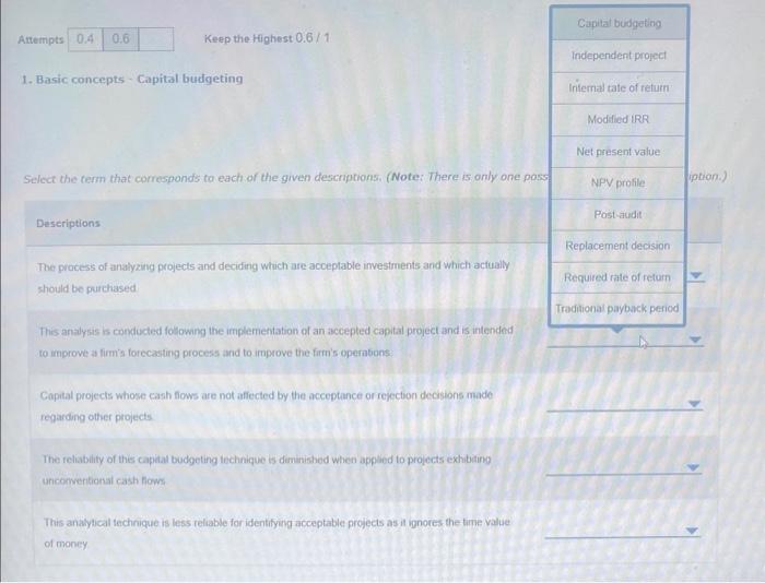 Solved Attempts \begin{tabular}{|l|l|l|} \hline 0.4 & 0.6 & | Chegg.com