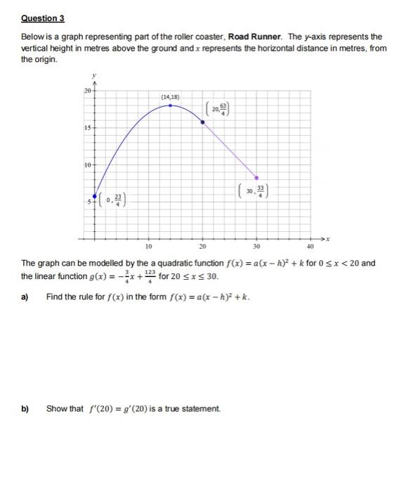 Solved Question 3 Below is a graph representing part of the | Chegg.com
