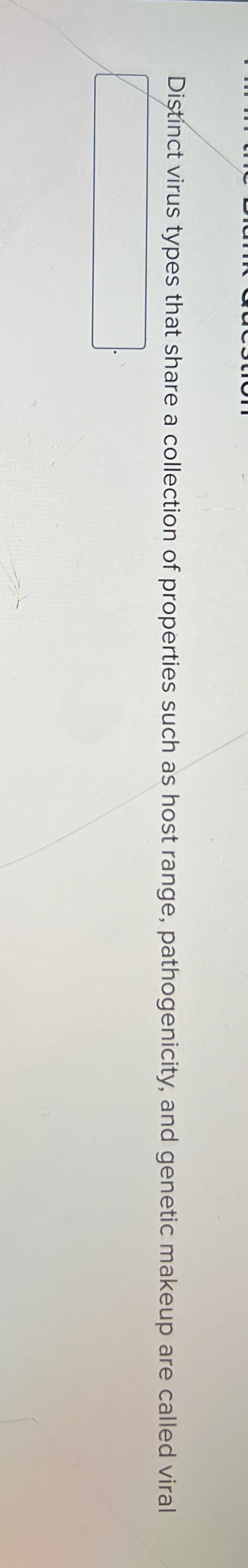 Solved Distinct virus types that share a collection of | Chegg.com