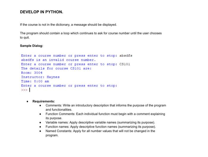 Solved DEVELOP IN PYTHON. 2.a. Date Printer - Write a | Chegg.com