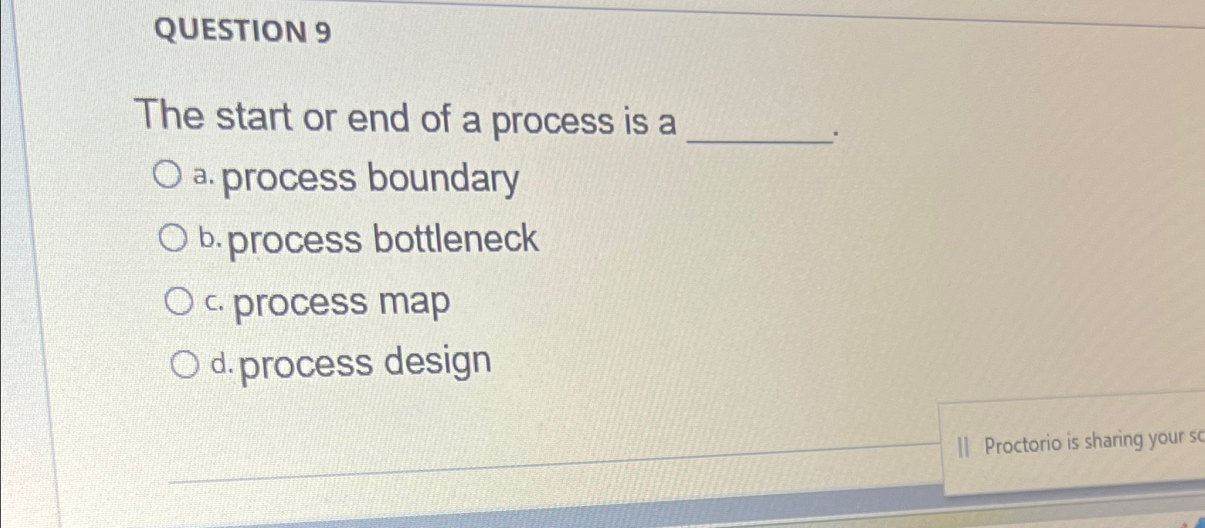 Solved QUESTION 9The start or end of a process is aa. | Chegg.com