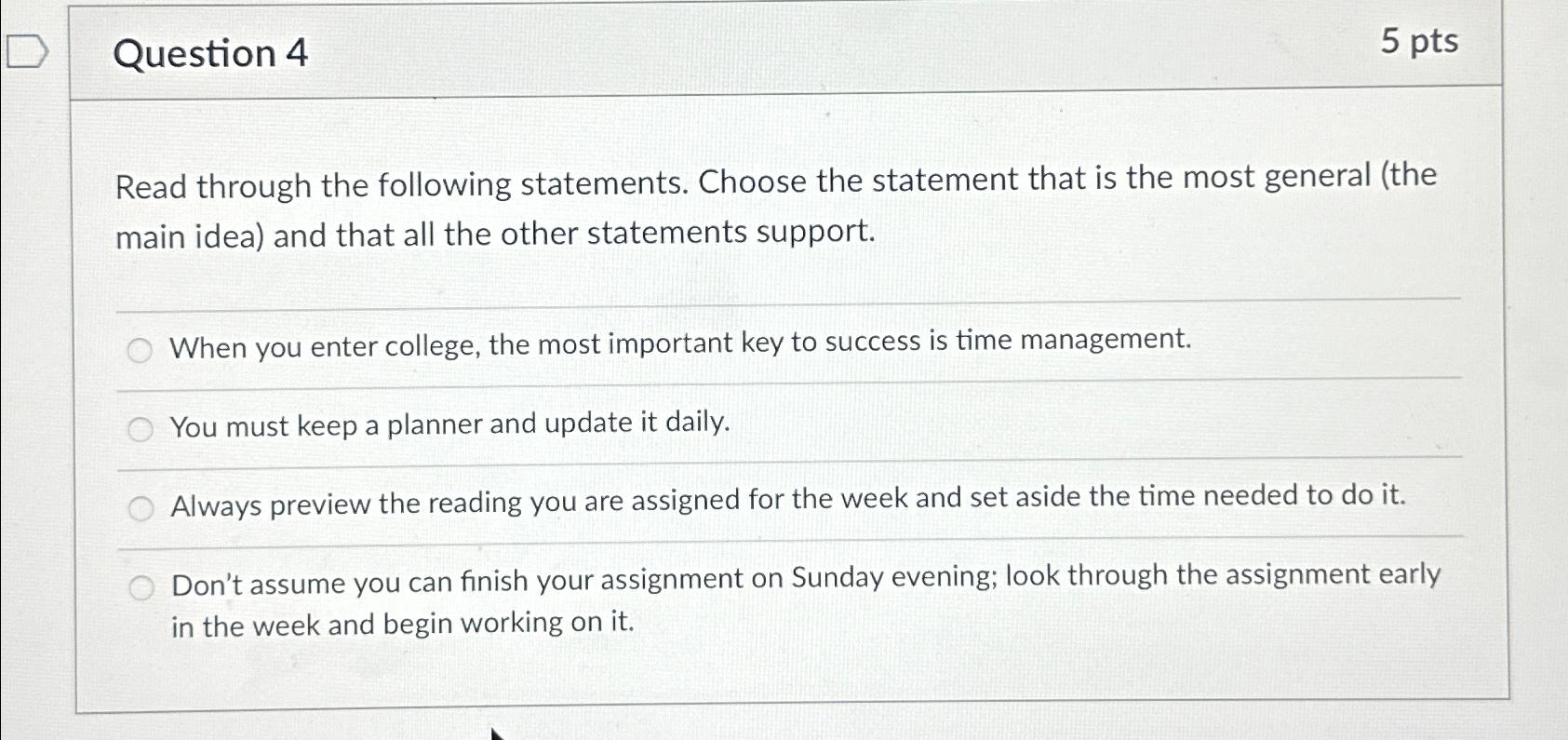 Solved Question 45 ﻿ptsRead through the following | Chegg.com