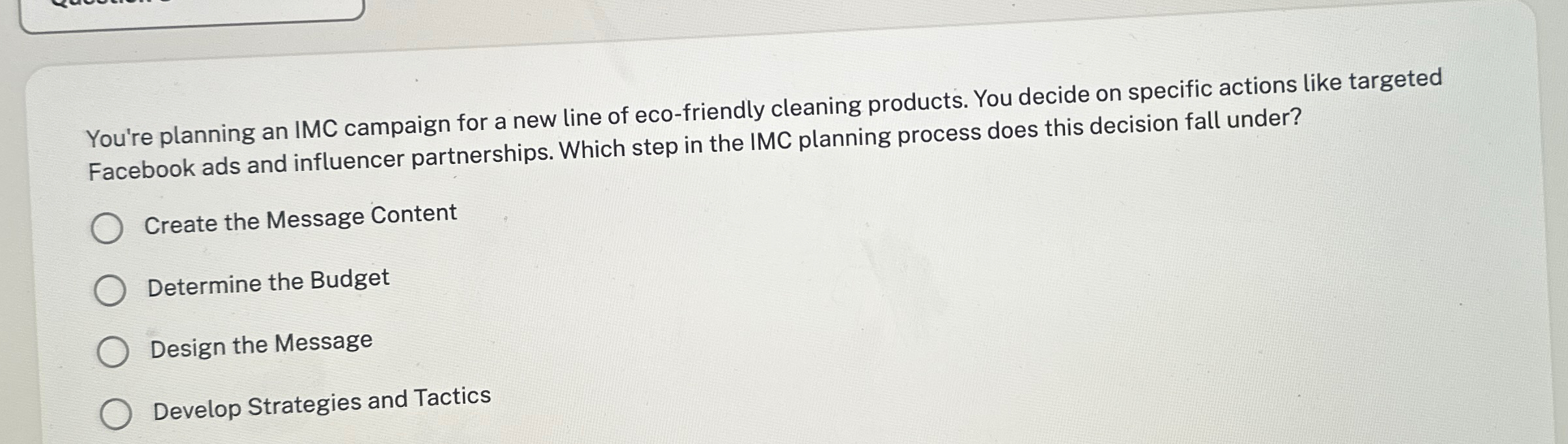 Solved You're planning an IMC campaign for a new line of | Chegg.com