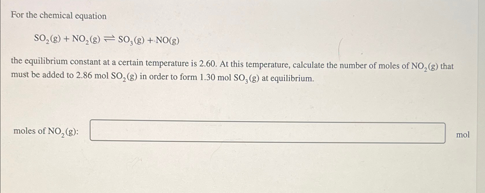 Solved For the chemical | Chegg.com