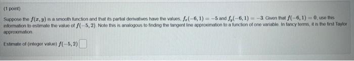 Solved Suppose the f(x,y) is a smooth function and that its | Chegg.com