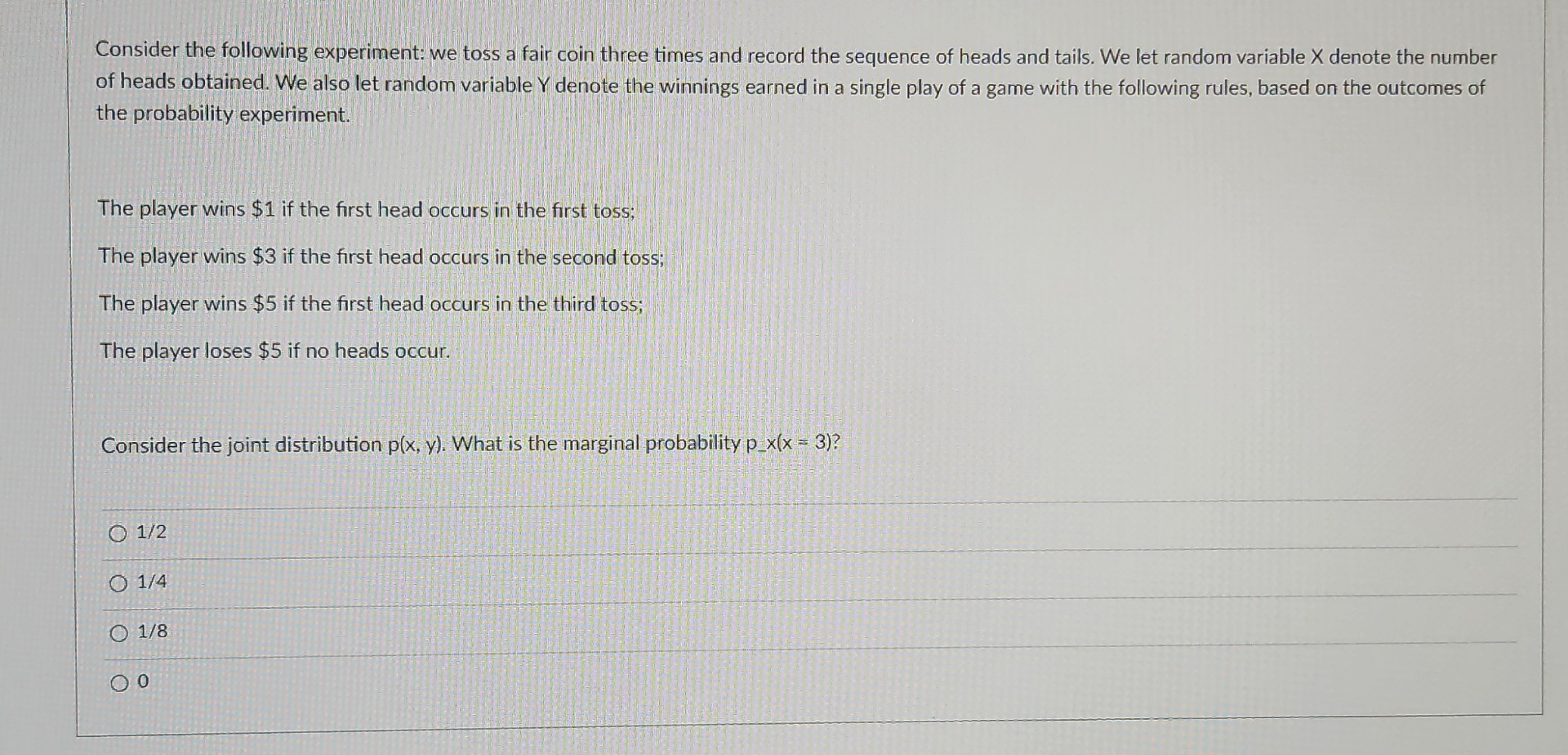 Solved Consider the following experiment: we toss a fair | Chegg.com