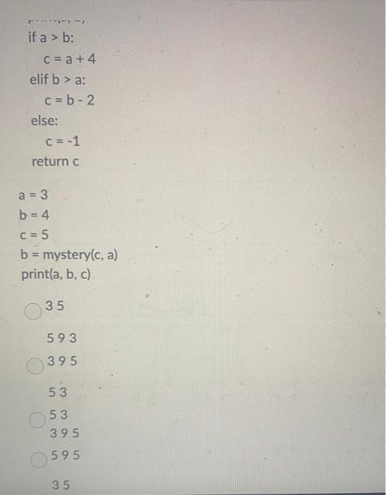 Solved 100 wni takes two numbers, a and b, and does | Chegg.com