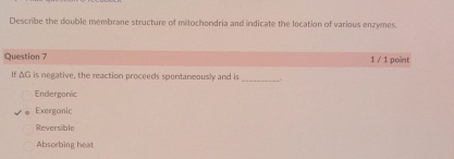 Solved Describe the double membrane structure of | Chegg.com
