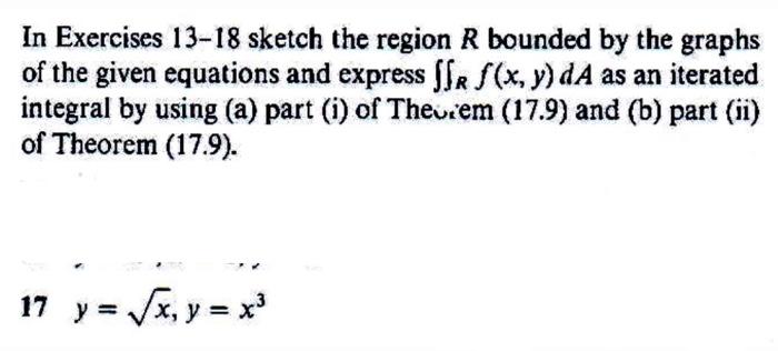 Solved Sketch the region R bounded by the graphs of the | Chegg.com