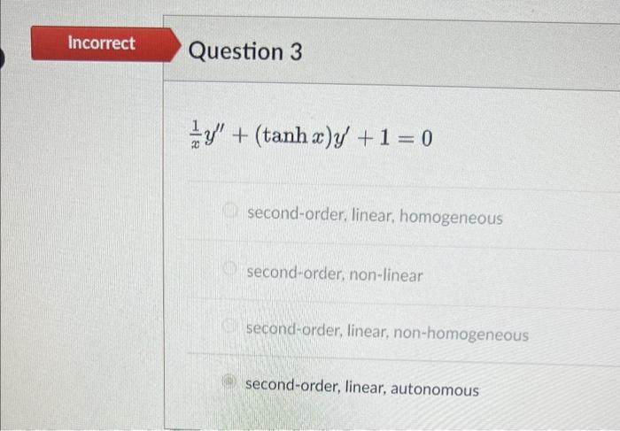 Solved x2y′′′−excosx(y+y′′)=y third-order, non-linear | Chegg.com