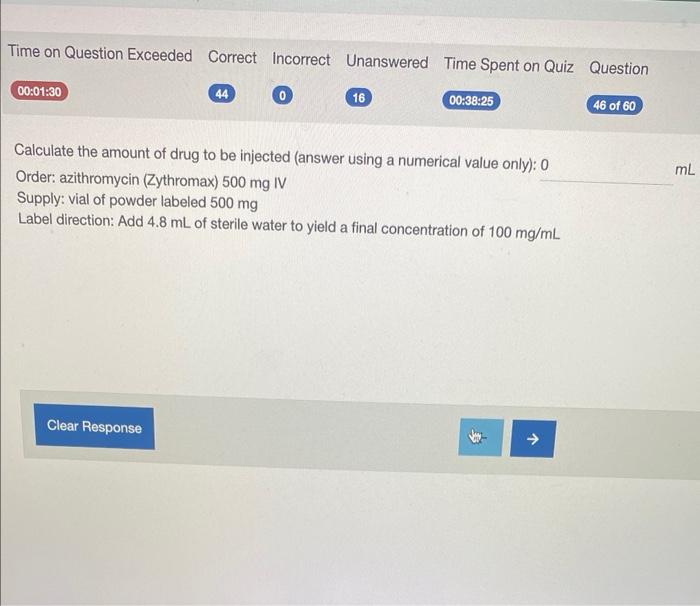 Solved Time on Question Exceeded Correct Incorrect | Chegg.com