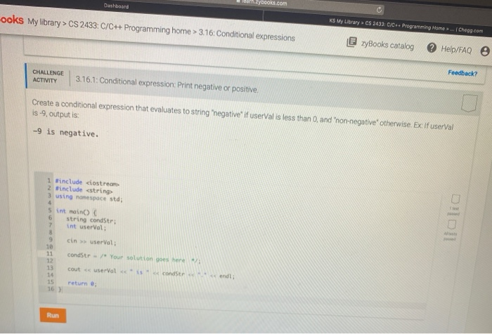 Solved Dashboard Zybooks.com ooks My library > CS 2433C/C++ | Chegg.com Solved Dashboard Zybooks.com ooks My library > CS 2433C/C++ | Chegg.com