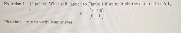 Solved Exercise 1 - ( 2 points) What will happen to Figure 1 | Chegg.com