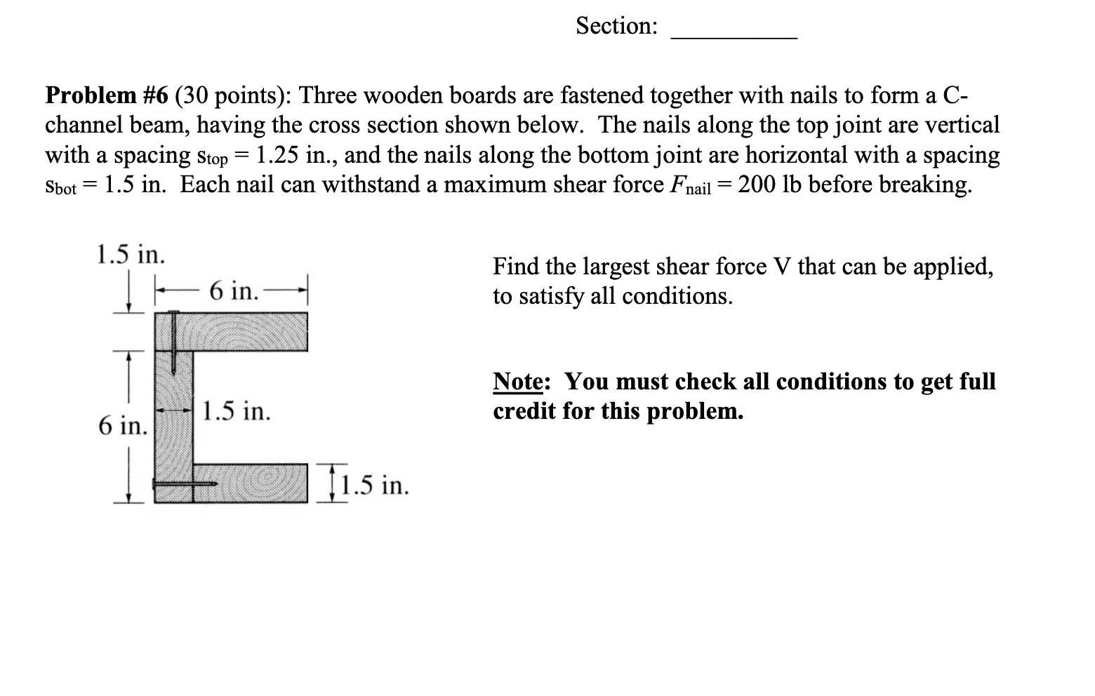 Solved Section:Problem #6 (30 ﻿points): Three wooden boards | Chegg.com