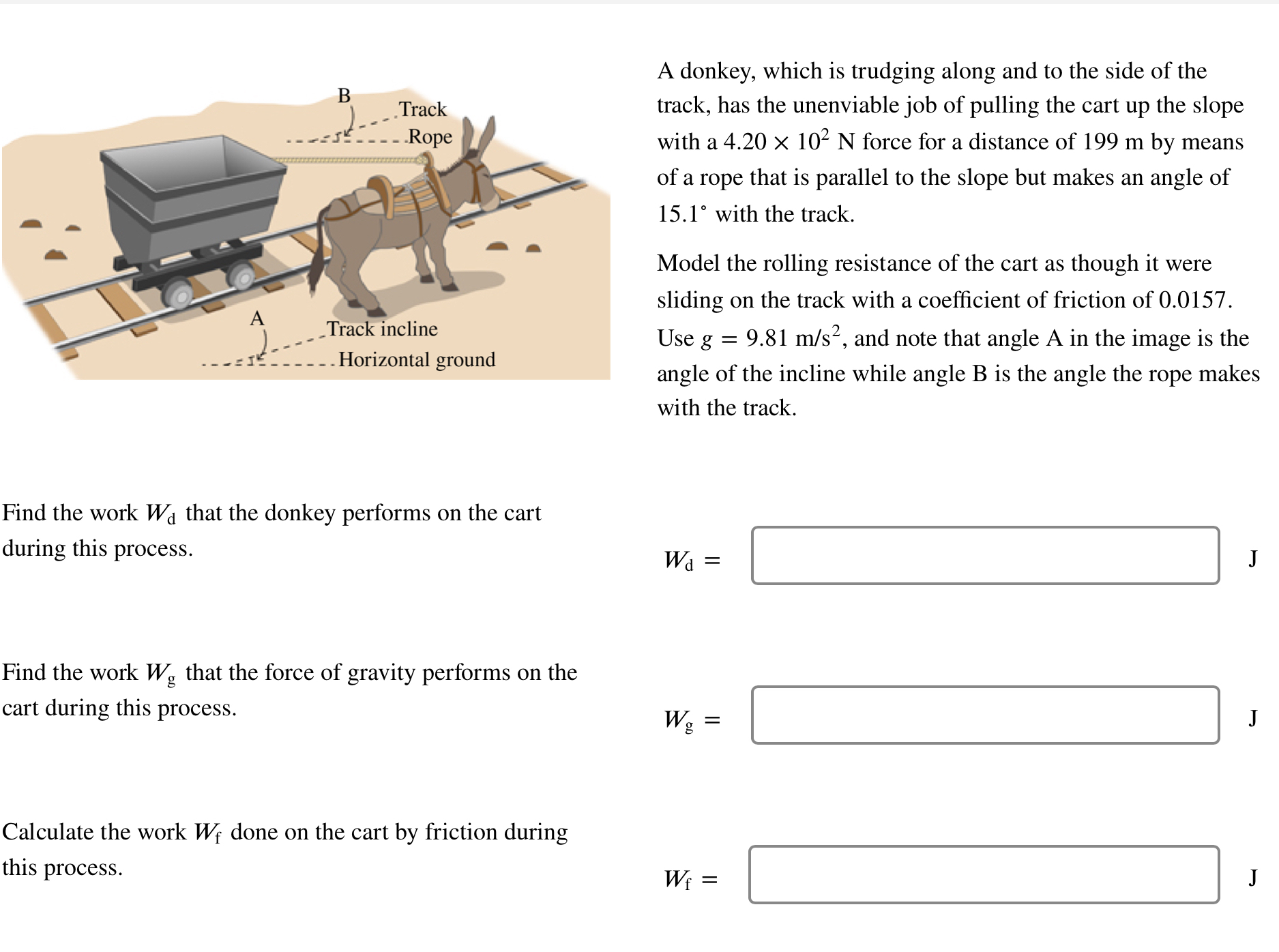 A donkey, which is trudging along and to the side of | Chegg.com