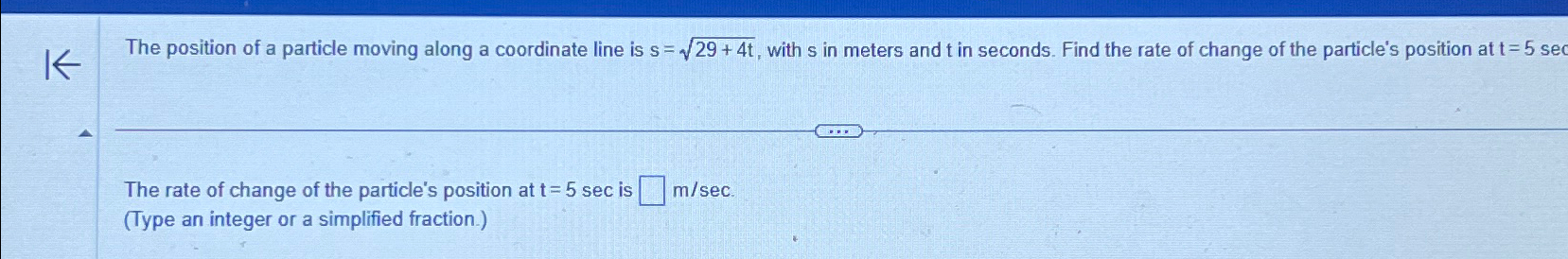 Solved The Position Of A Particle Moving Along A Coordinate