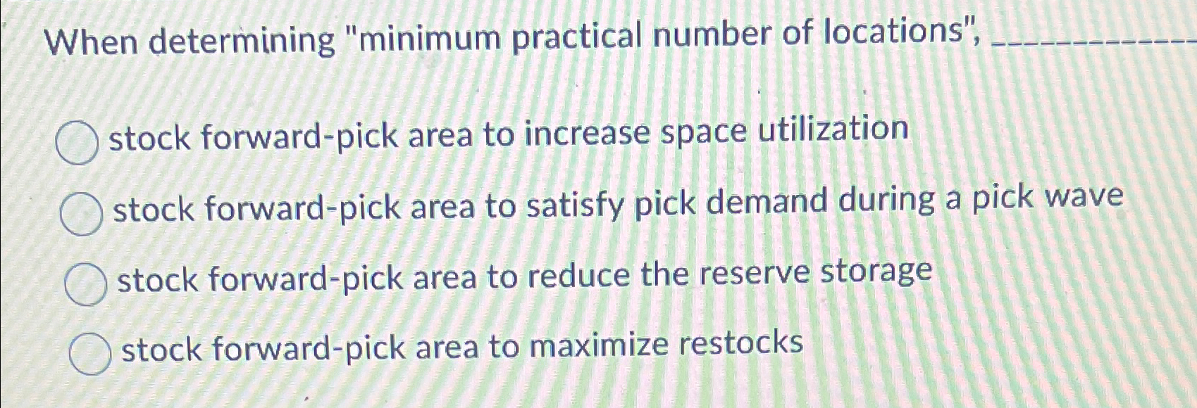 Solved When determining "minimum practical number of | Chegg.com