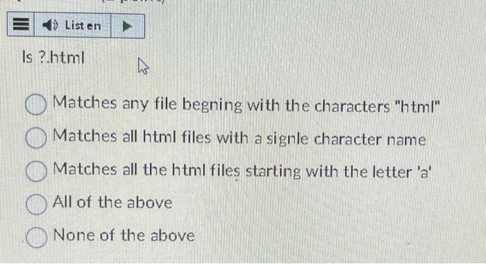 Solved List En Is Html 4 Matches Any File Begning With 