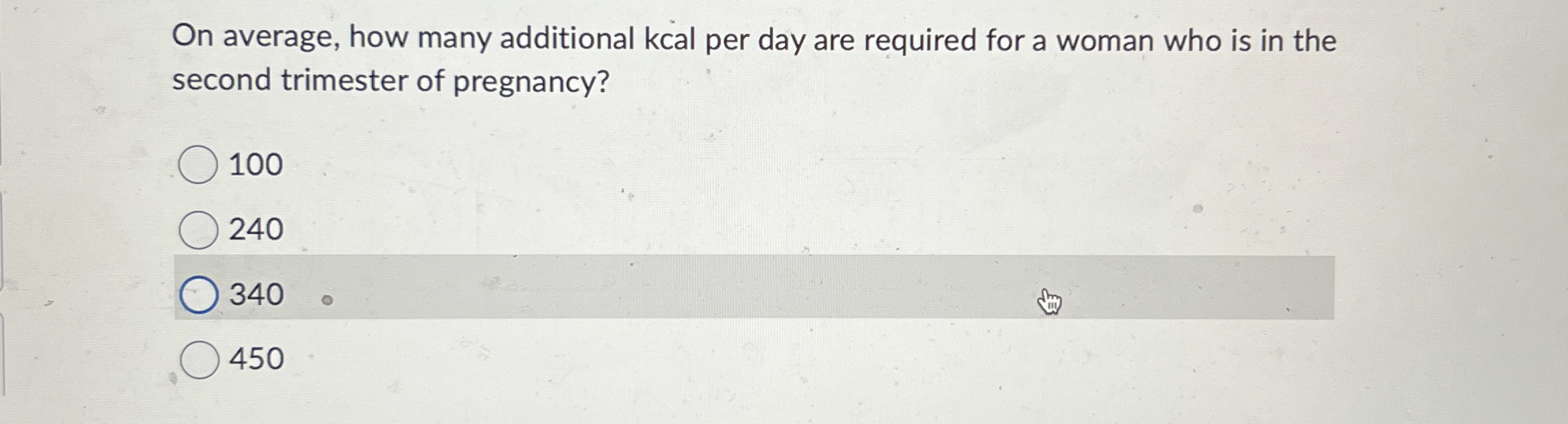Solved On average, how many additional kcal per day are | Chegg.com