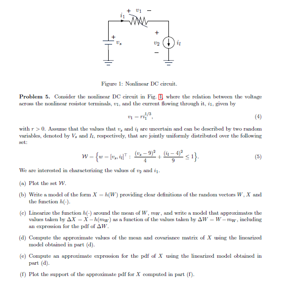 Solved Figure 1: Nonlinear DC circuit.Problem 5. ﻿Consider | Chegg.com