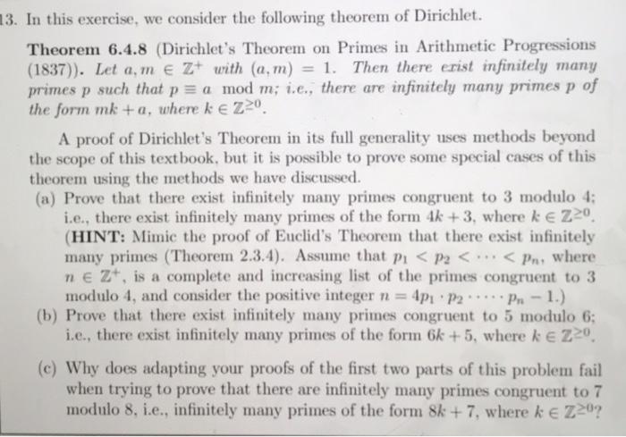 Solved 13. In this exercise, we consider the following | Chegg.com