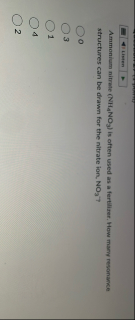 Solved ListenAmmonium nitrate (NH4NO3) ﻿is often used as a | Chegg.com