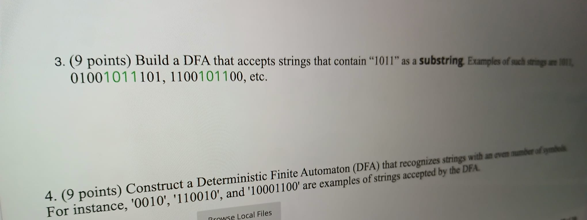 Solved How to solve 4th question:Construct a deterministic | Chegg.com