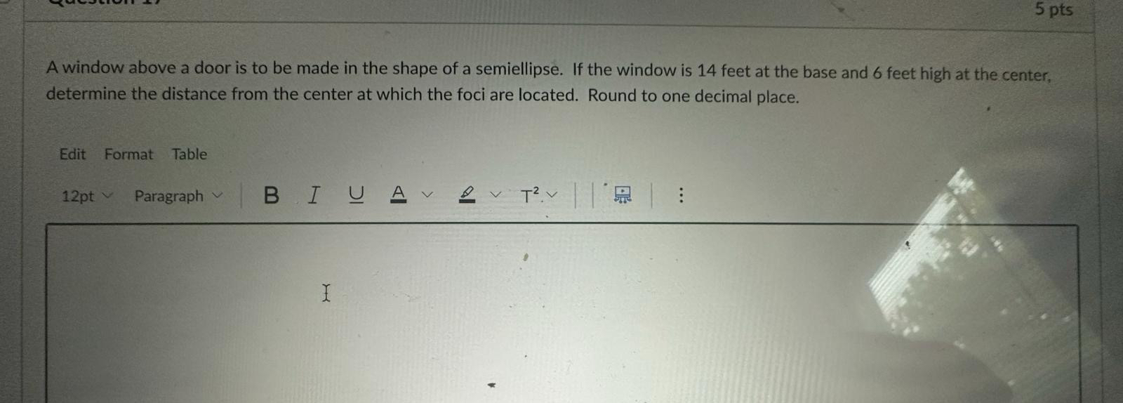 Solved A window above a door is to be made in the shape of a | Chegg.com