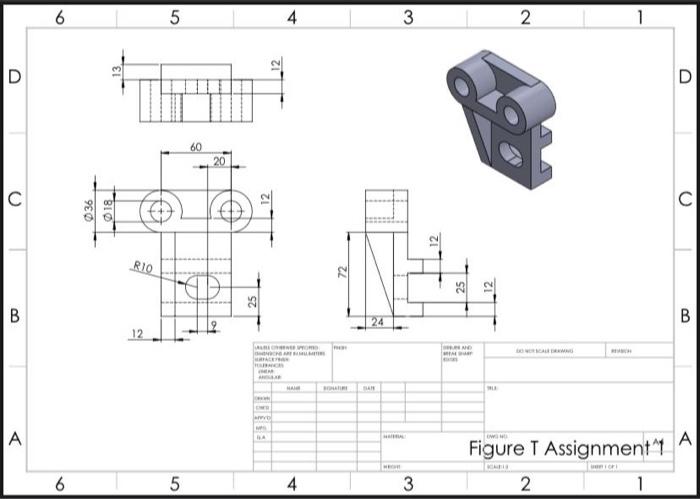 Solved using solidwork please send me the complete file via | Chegg.com