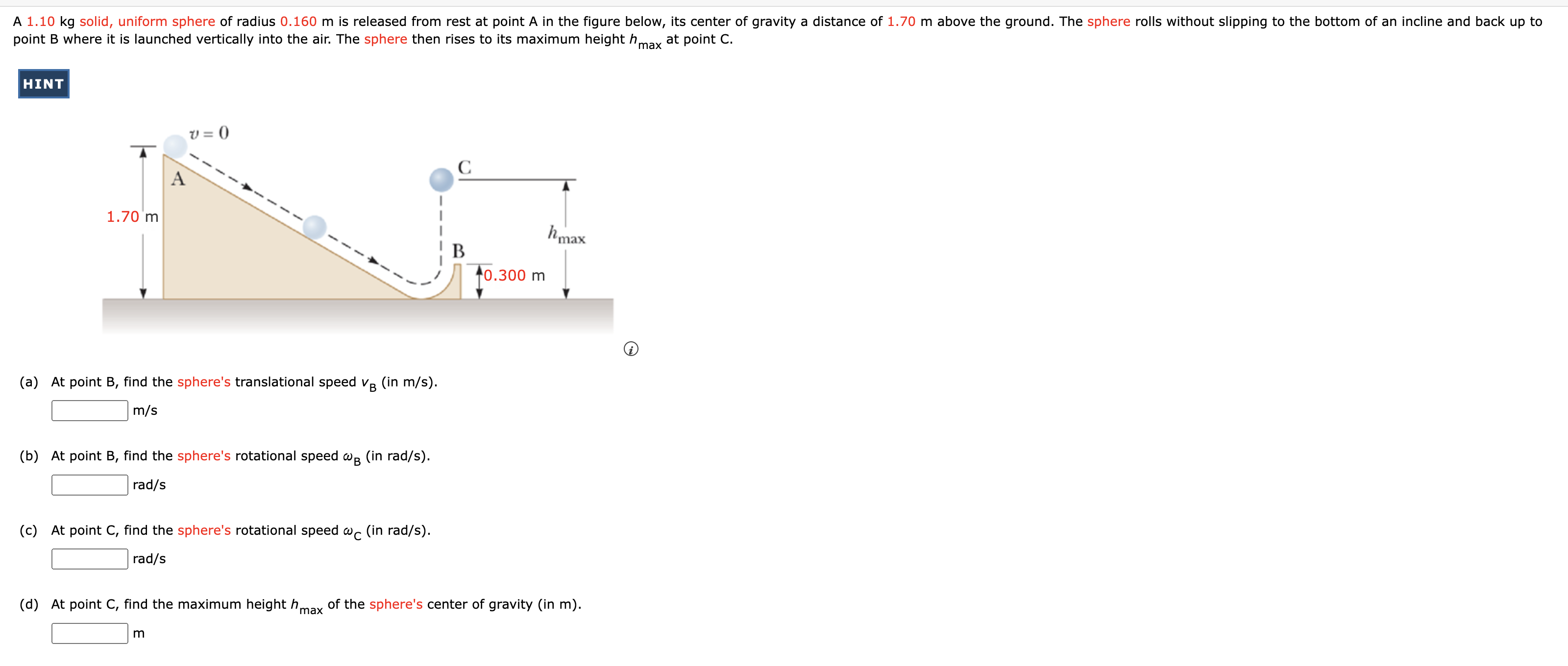Solved point B ﻿where it is ﻿launched vertically into the | Chegg.com