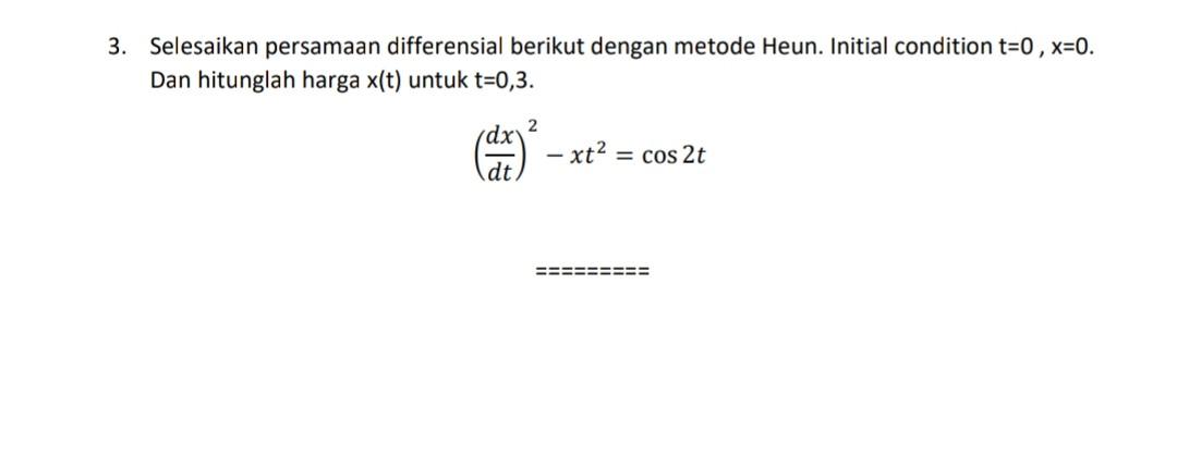 Solved please help me Solve the following differential | Chegg.com