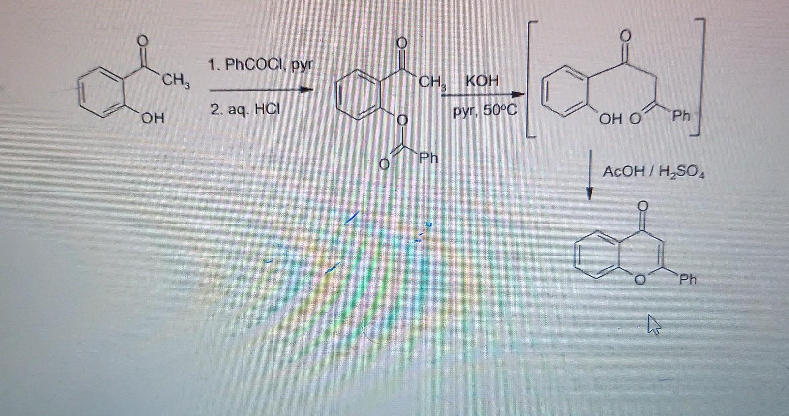 Solved 1. PhCOCl, pyr | Chegg.com