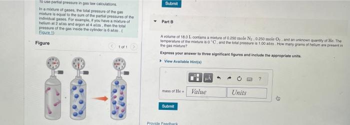Solved Learning Gcal To use partai pressure in gus inw | Chegg.com
