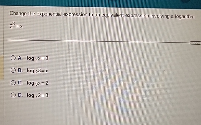 Solved Change the exponential expression to an equivalent | Chegg.com