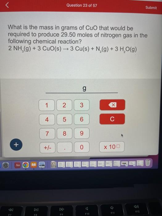 Solved What is the mass in grams of CuO that would be | Chegg.com