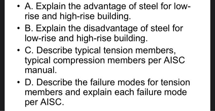 Solved steel and wood structure if you can add the aisc code | Chegg.com