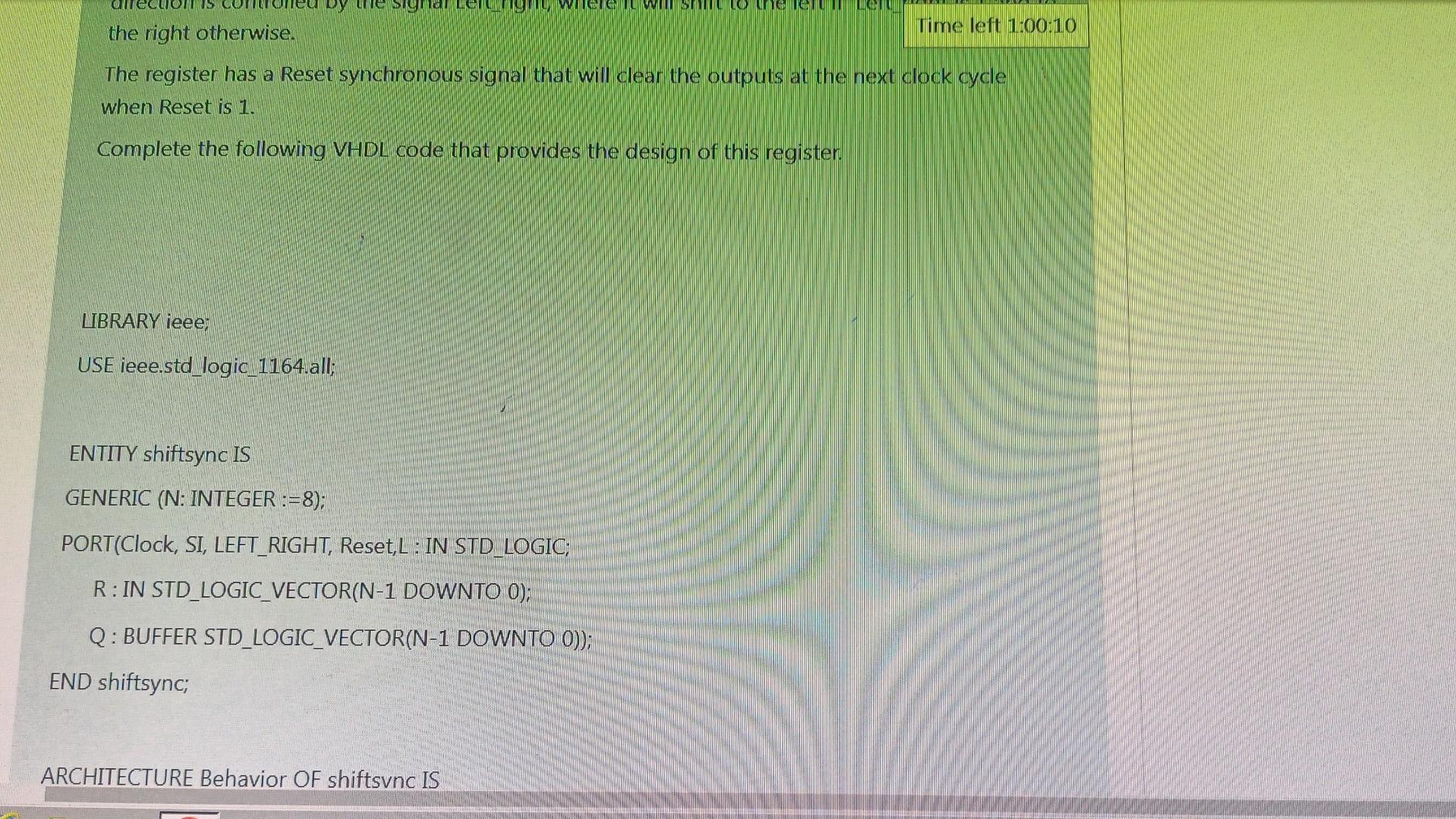 Solved Consider the universal shift register with | Chegg.com