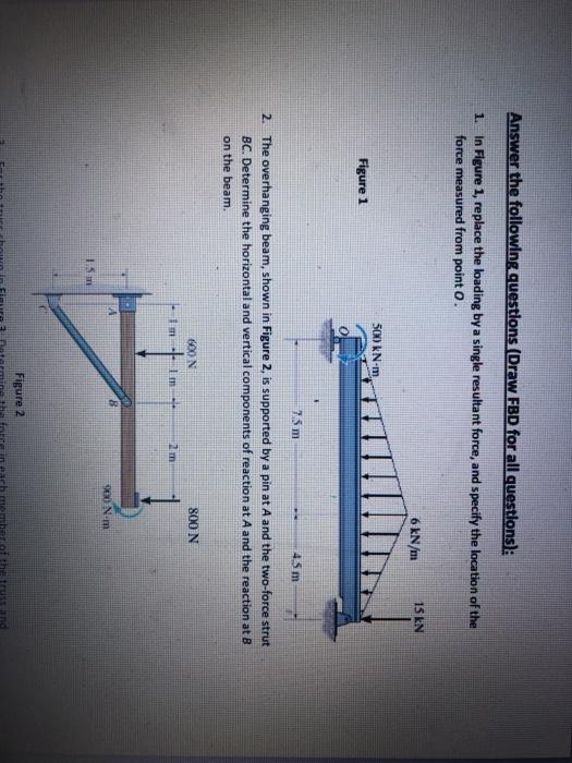 Solved Answer the following questions (Draw FBD for all | Chegg.com