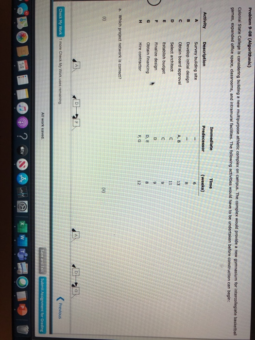 Solved Problem 9-08 (Algorithmic) Colonial State College is | Chegg.com