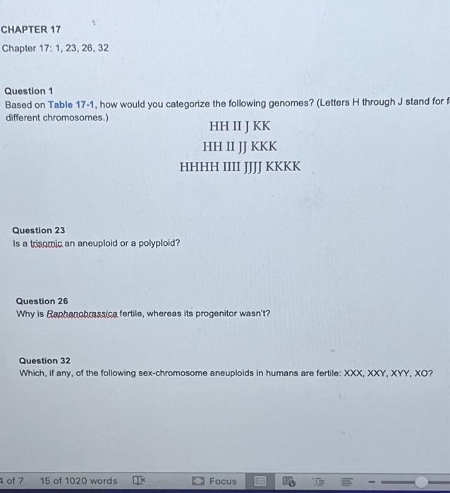 Solved CHAPTER 17 Chapter 17:1, 23, 26, 32 Question 1 Based | Chegg.com