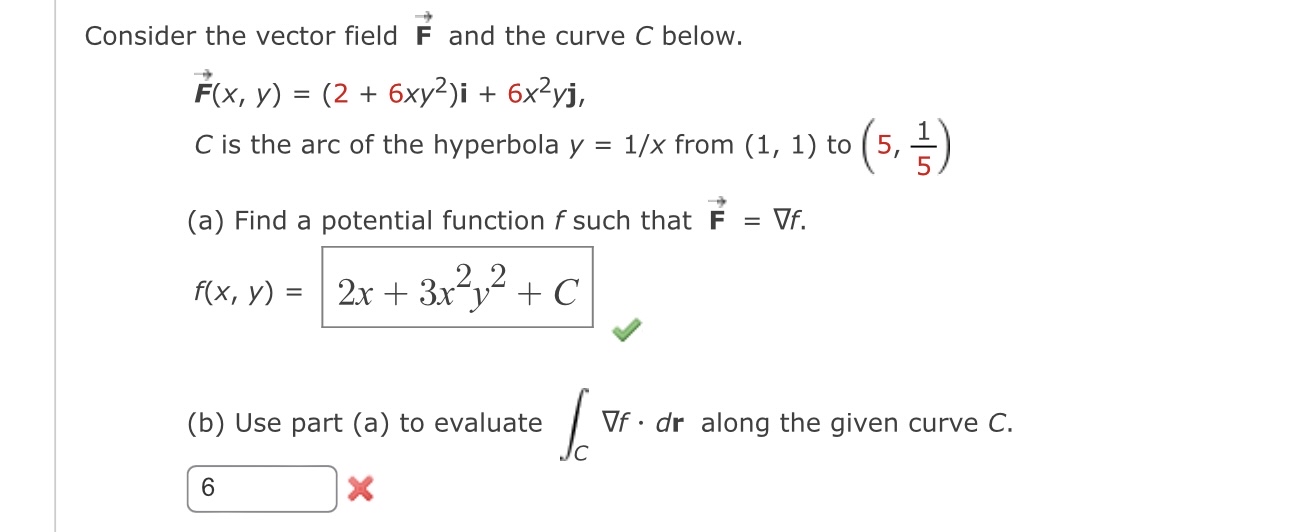 Solved by an EXPERT Consider the vector field vec(F) ﻿and the curve C | Chegg.com